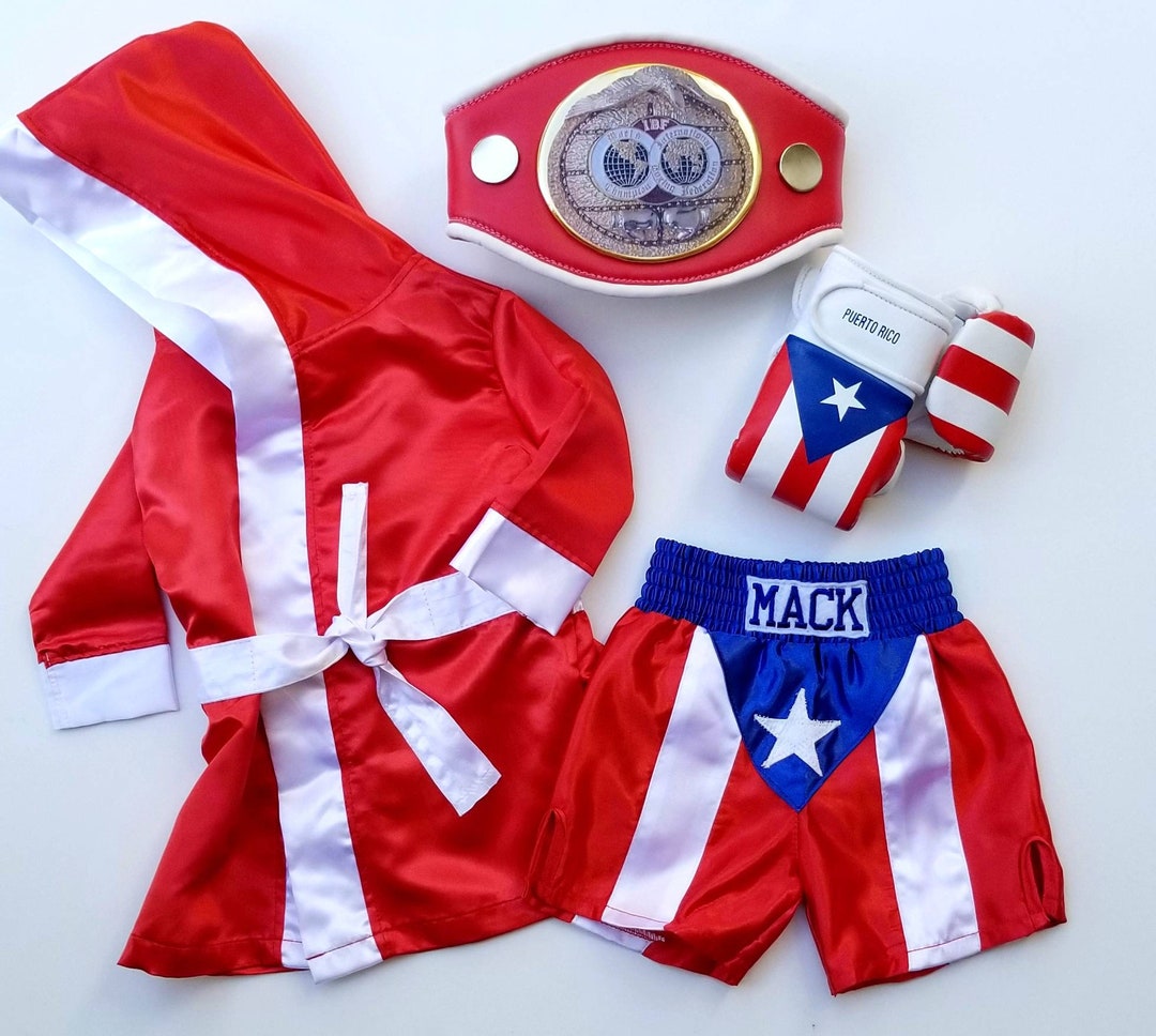 Puerto Rico Baby Boxing Set - Personalized ROBE, Custom Shorts, and ...