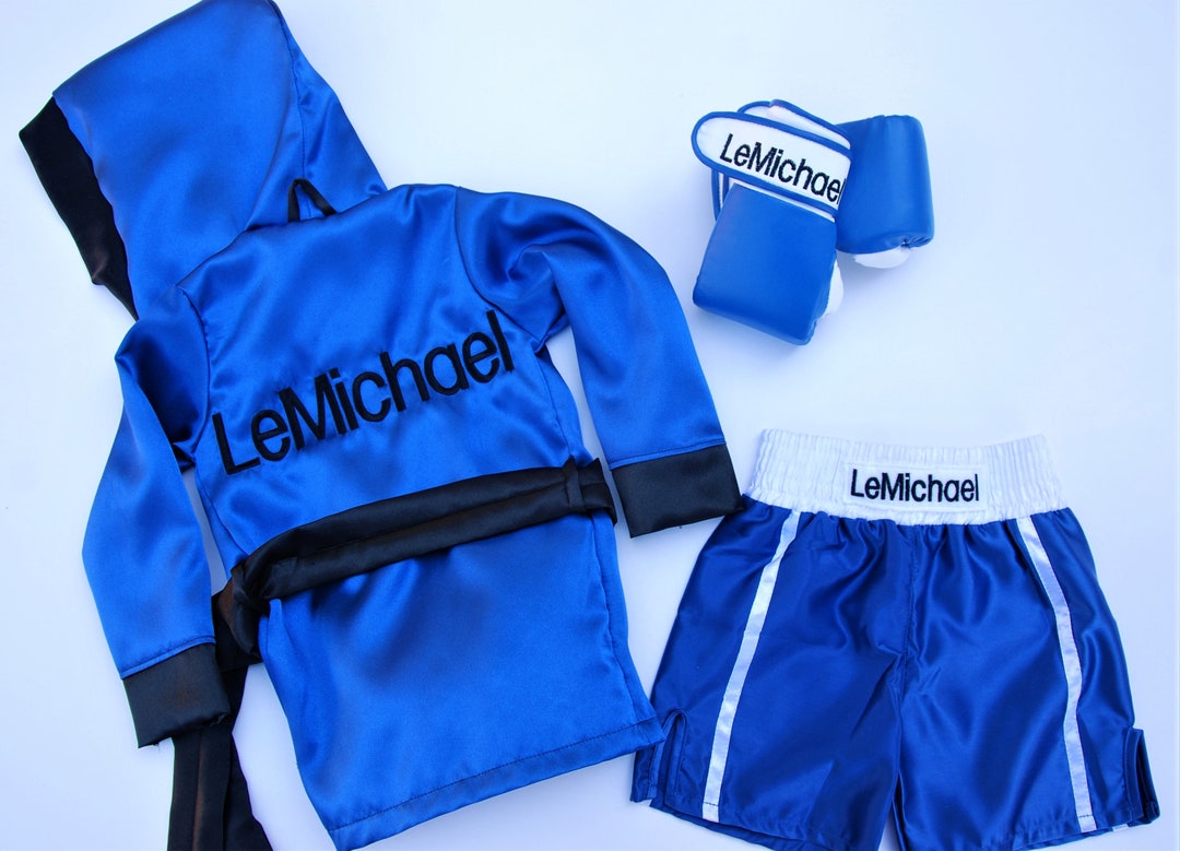 Personalized Baby Boxing Set: Robe, Shorts, and Gloves - Etsy