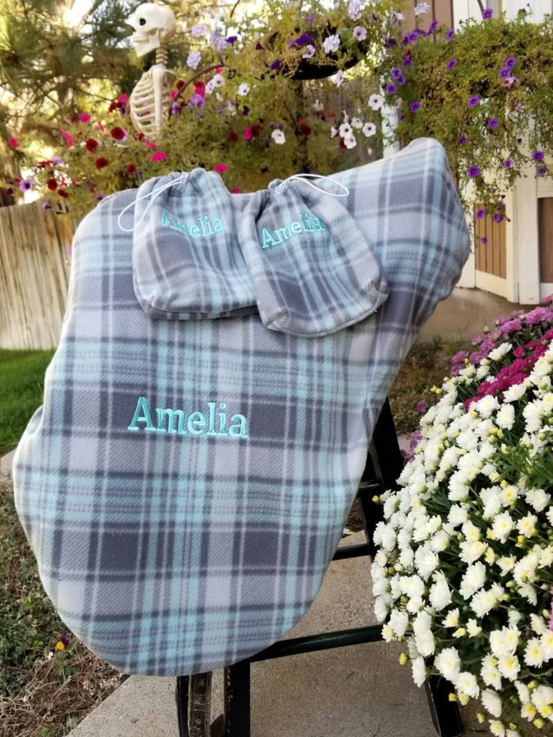 Equestrian Elegance: Personalized Dressage and English Saddle Cover Set ...