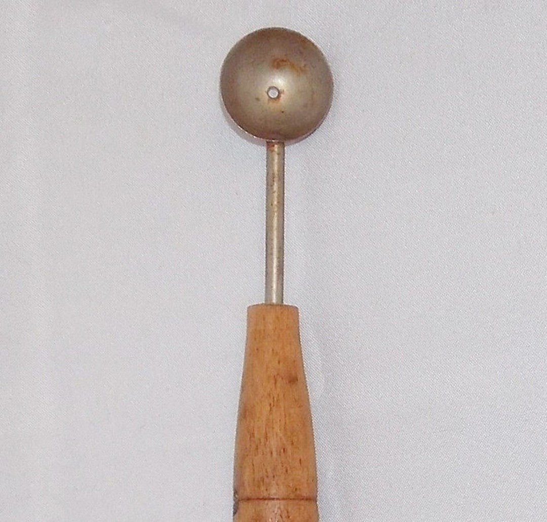 Melon Ball Baller Spoon Wooden Handle Mini Scoop Scooper Vintage - Etsy