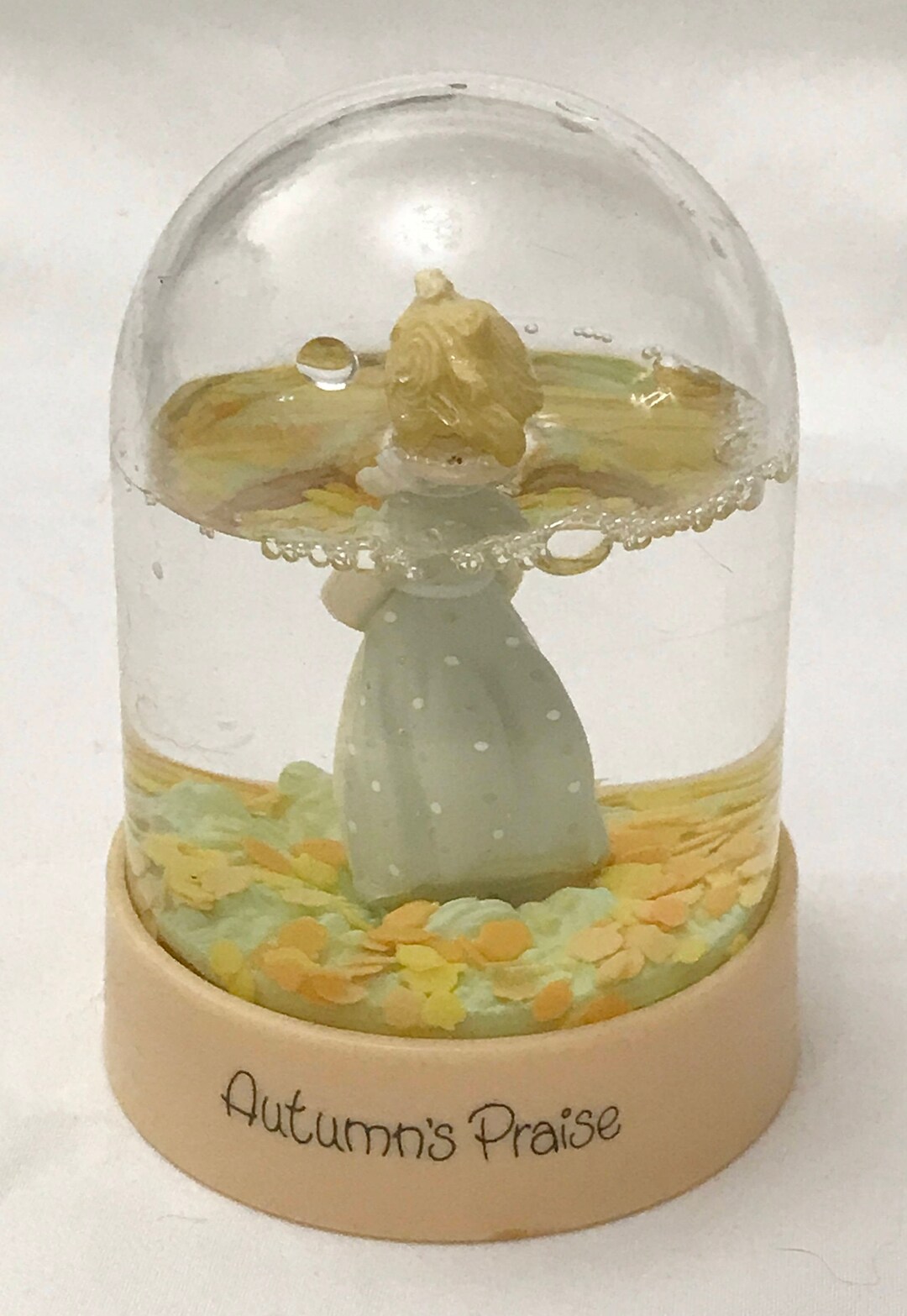 Precious Moments Snowglobe Autumn Praise Vintage Samuel J Bulger 1985 ...