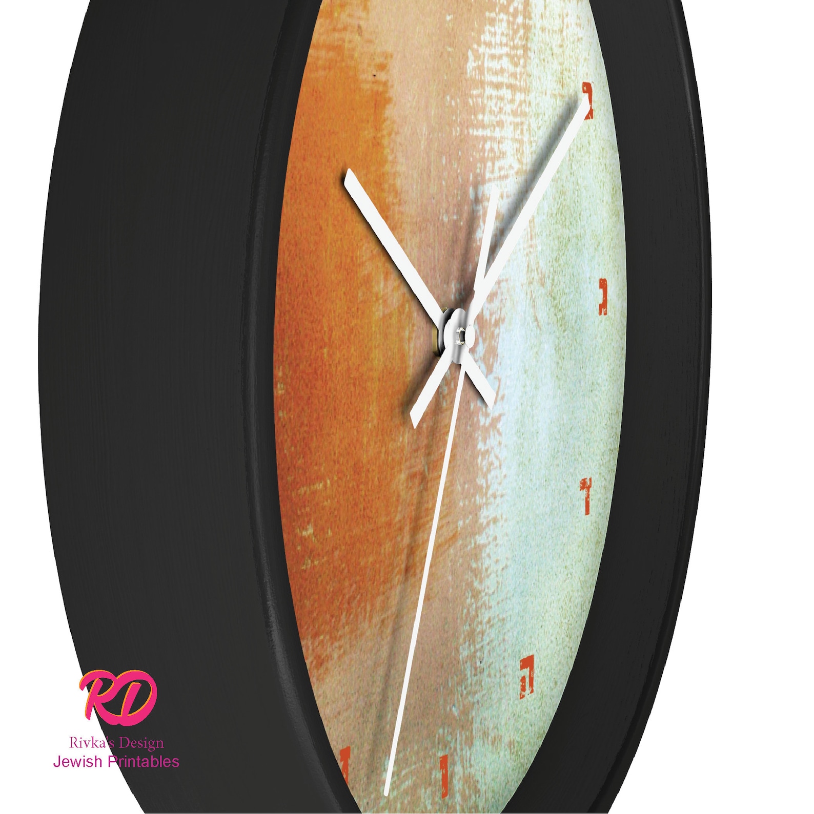 Decorative Clock With Hebrew Alef Bet - Etsy