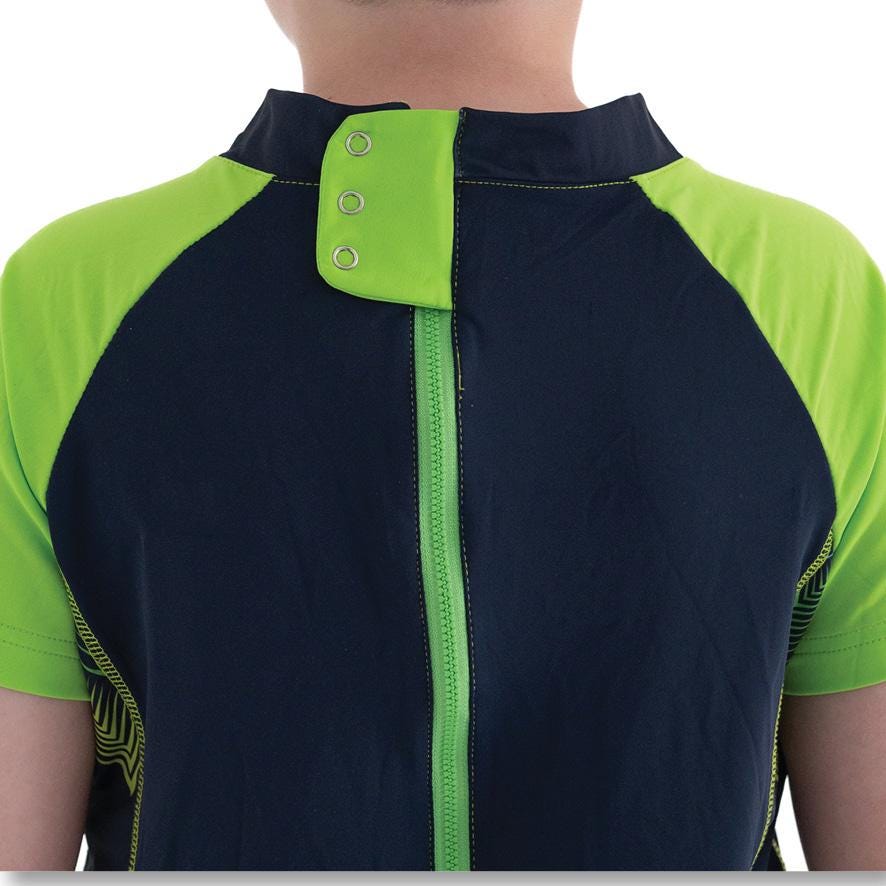 Back Zip Swimsuit - Neon Arrows - Etsy