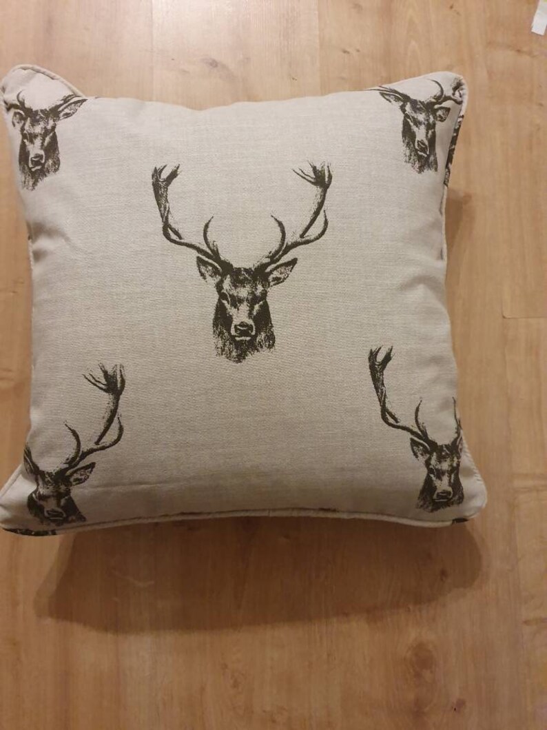 Beautiful Hand Made Stag Head Cushion Cover Cushion Decorative Cushion ...