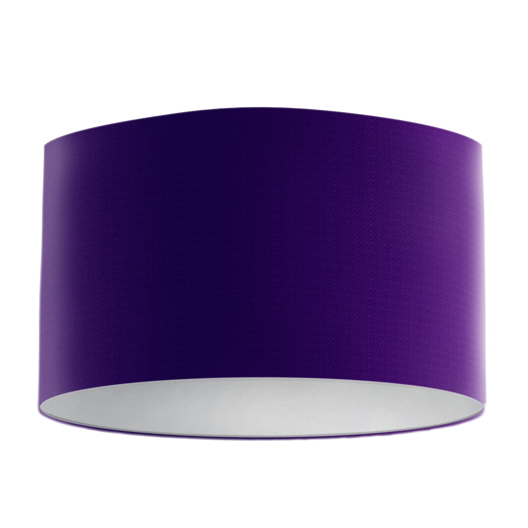 Purple Lampshade With 100% Cotton Fabric, Handmade Lampshades, Table ...