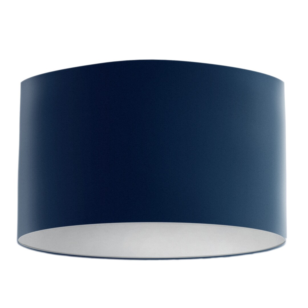 Velvet Lampshade - Navy Blue With White Lining, Handmade Lampshades ...