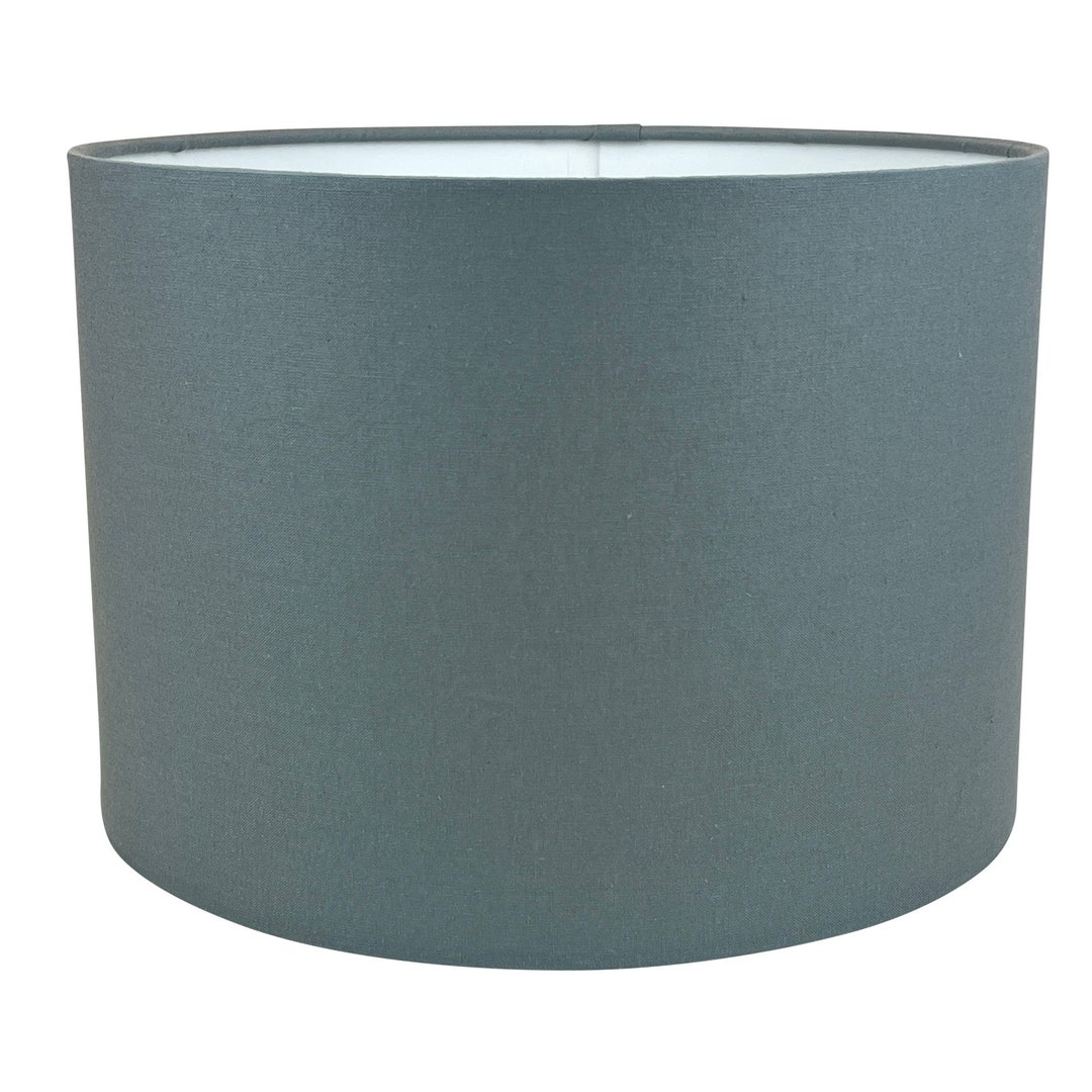 Grey Lampshade With 100% Cotton Fabric, Handmade Lampshades, Table ...