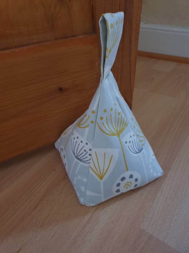 Handmade Pyramid Doorstop, Doorstop Fabric, Fryetts Bergen Fabric ...