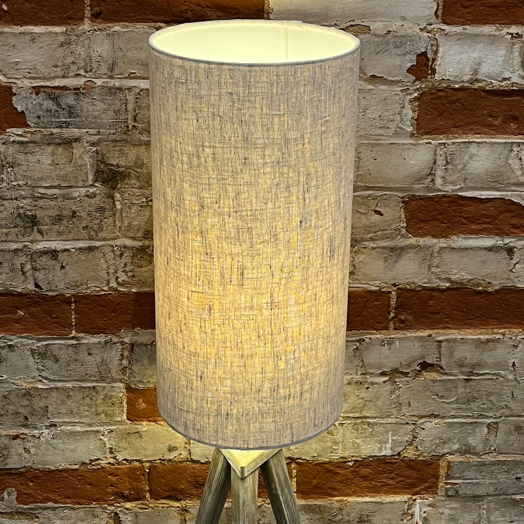 Natural Linen Extra Tall Handmade Lampshade, Suitable for Table Lamp ...