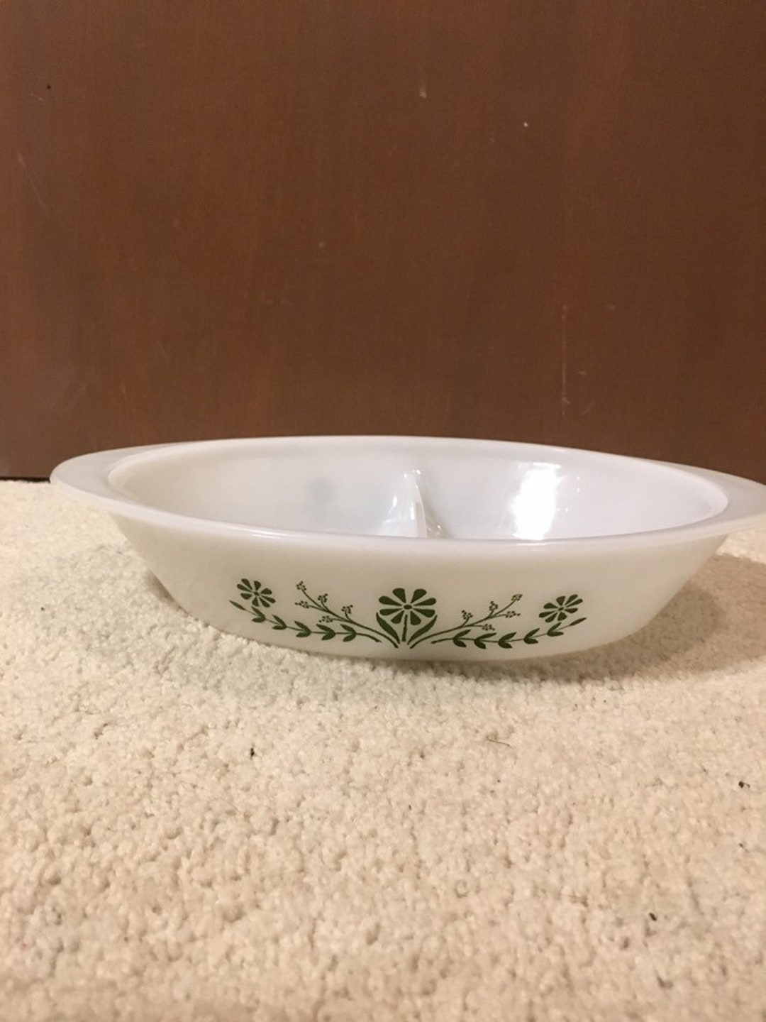 Glasbake USA J2352 Sectioned Serveware. Milk Glass - Etsy