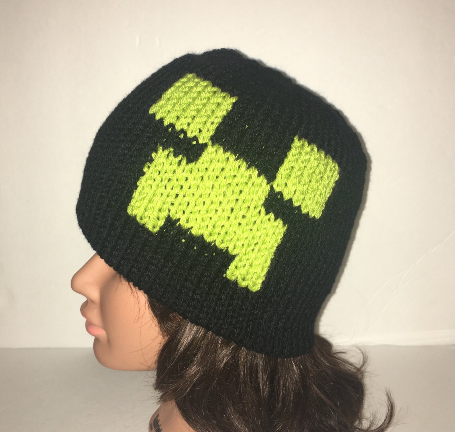 Creeper Inspired Beanie Creeper Hat Minecraft Monster - Etsy