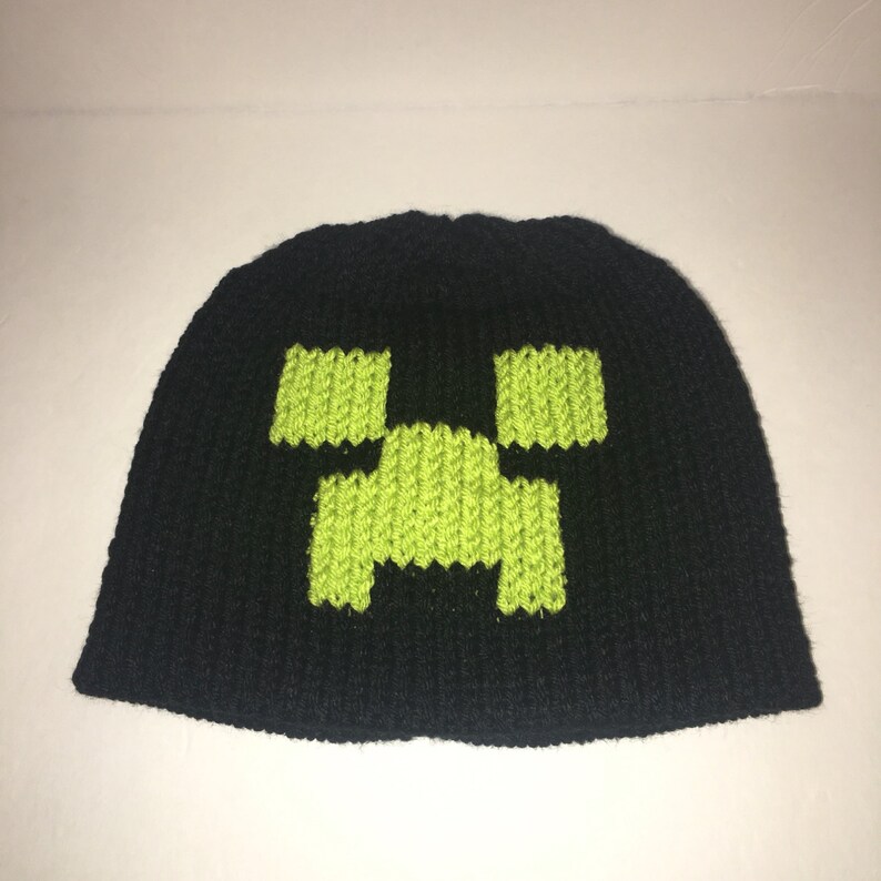 Creeper Inspired Beanie Creeper Hat Minecraft Monster - Etsy