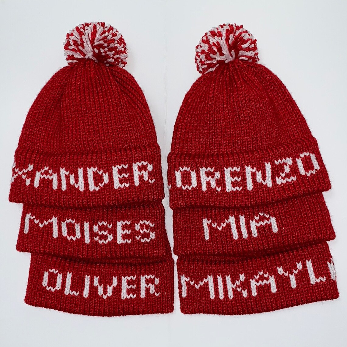 Personalize Knit Beanie Made to Order Medium Text and | Etsy