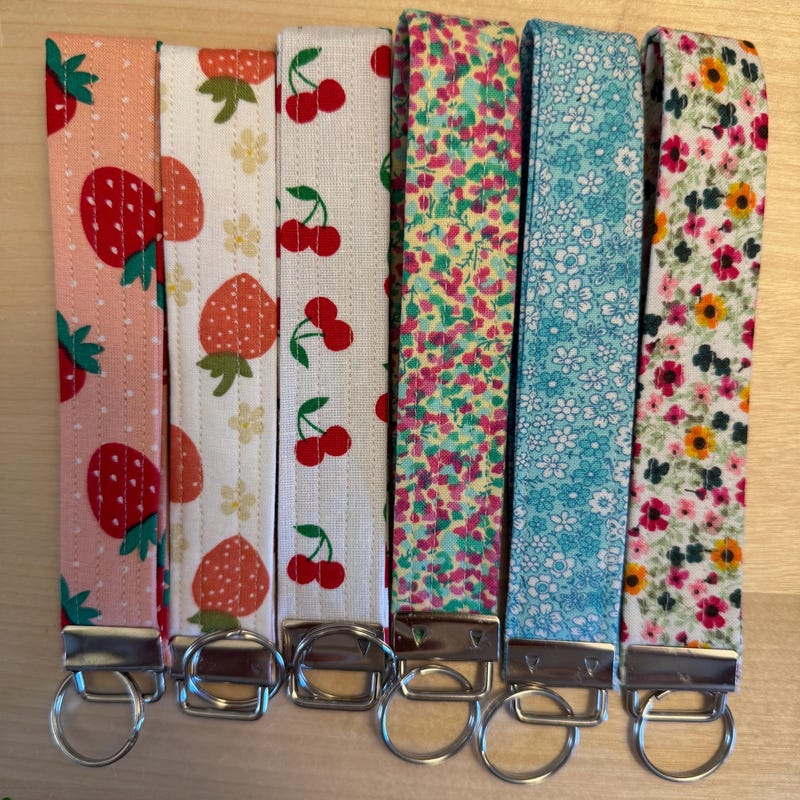 Fabric Keychains - Etsy