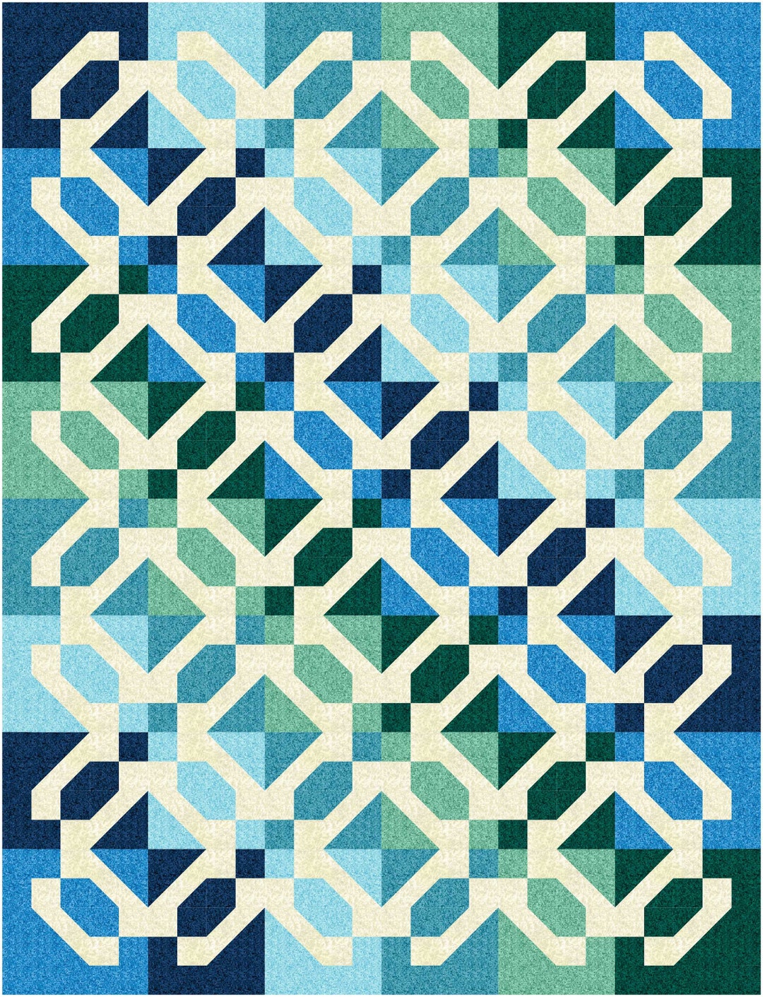 Chain Link Quilt Pattern - Etsy