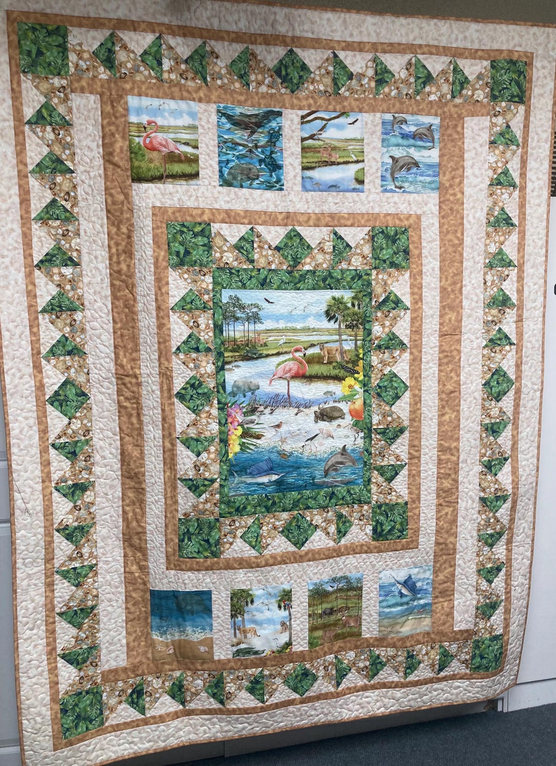 Florida Shop Hop 2024 Beach Scene 57”W X 82”L Quilt - Etsy
