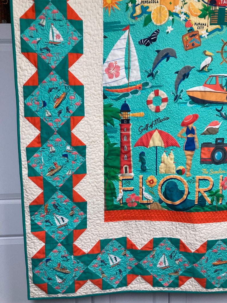 Shop Hop Panel Quilt Pattern Finished Size 65 Inches W X 65 Inches L ...