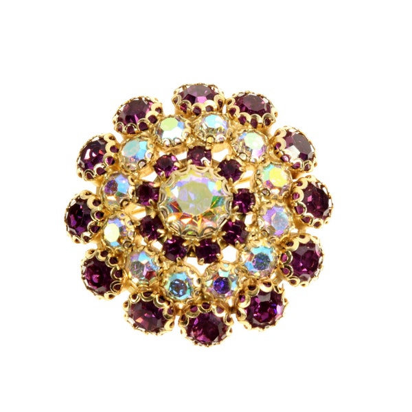 Purple Stone Brooch - Etsy