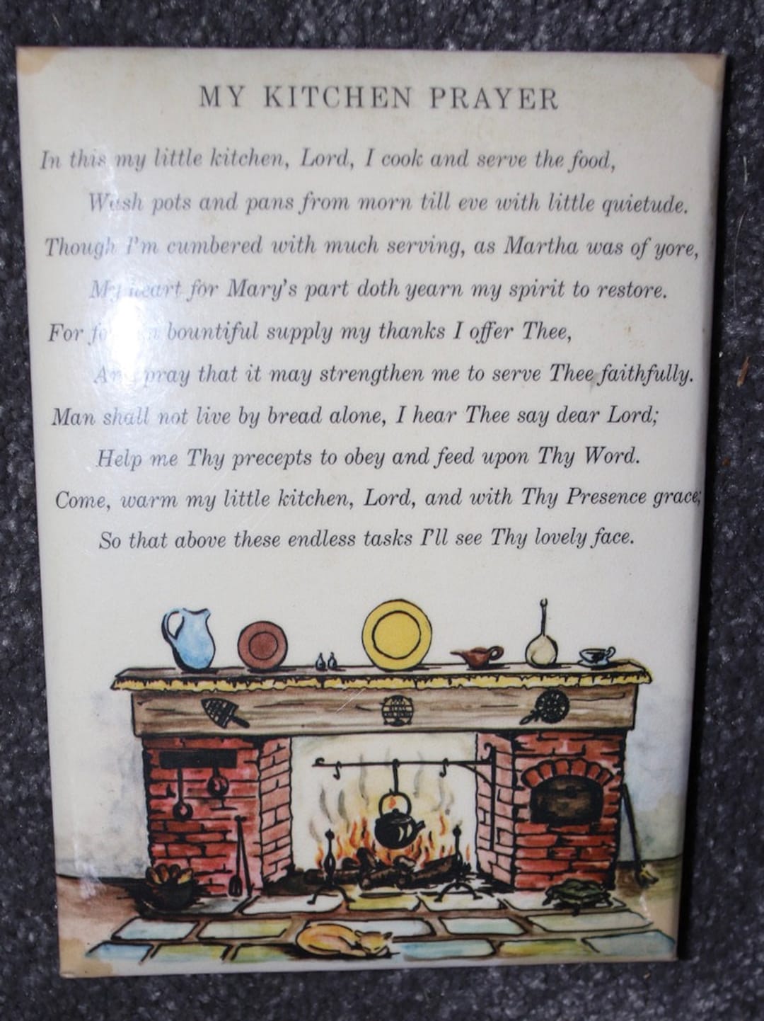 God Prayer Wall my Kitchen Prayer Plaque - Etsy UK
