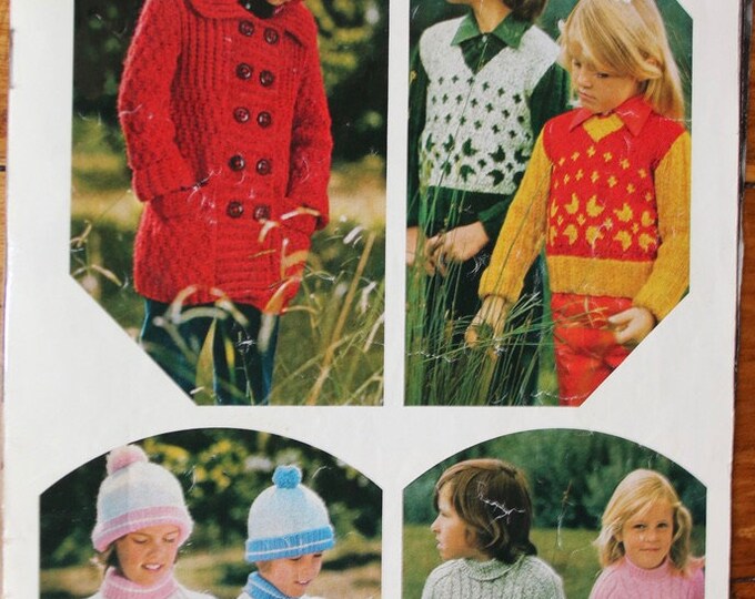 Vintage Patons Knitting Book No. 452 , Jet & Duet. 10 children's ...
