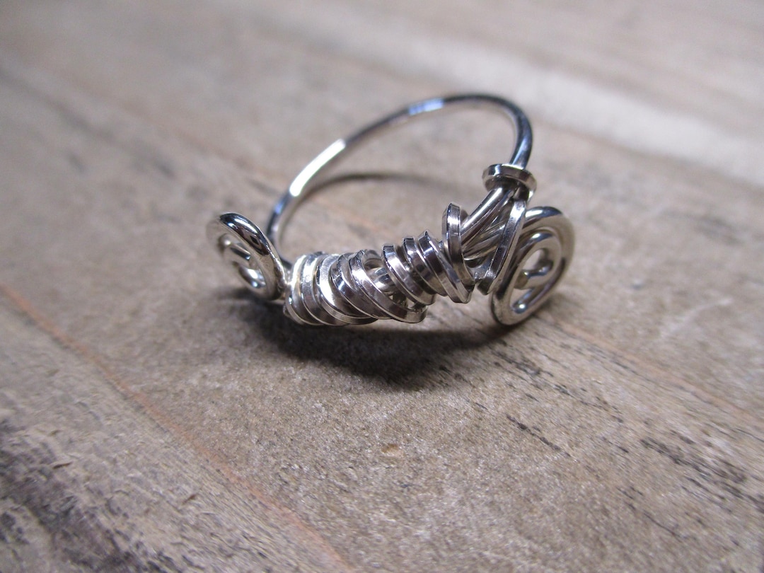 Handmade Sterling Silver Coil Ring | Wrapped Wire | Bold Artisan Silver ...