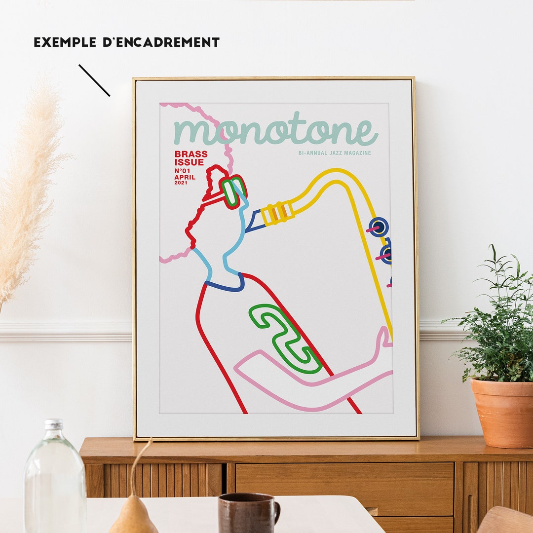 Jazz Saxophonist Poster, Jazz Mag Cover, Saxophone Player, Jazz ...