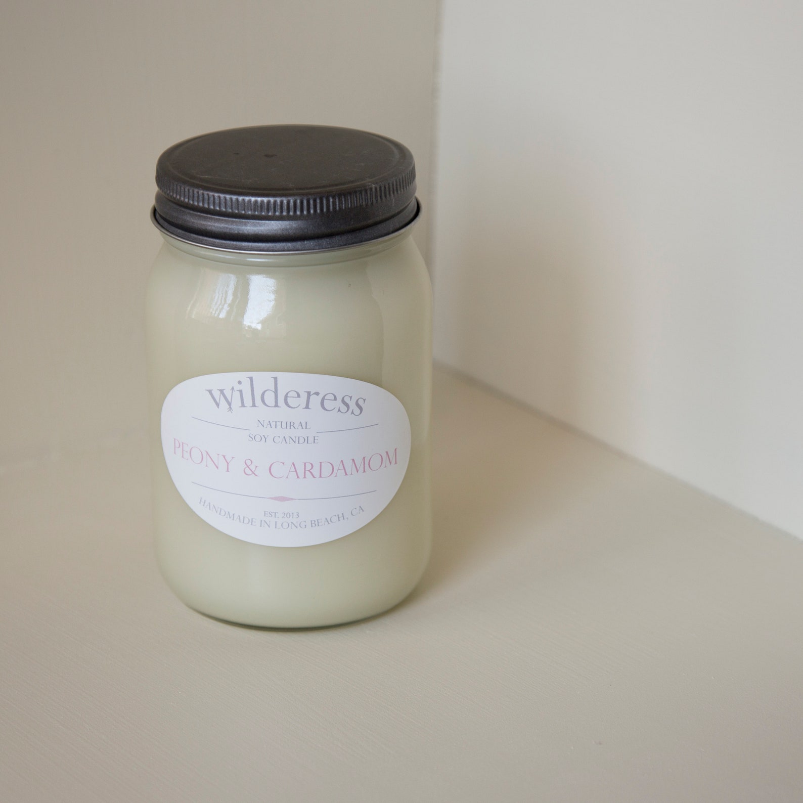 Peony & Cardamom 90 Hour Natural Soy Candle | Etsy