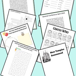 April 2025 General Conference Packet - Etsy