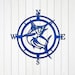 Metal Marlin Compass Wall Art: Nautical Beach House Decor - Etsy