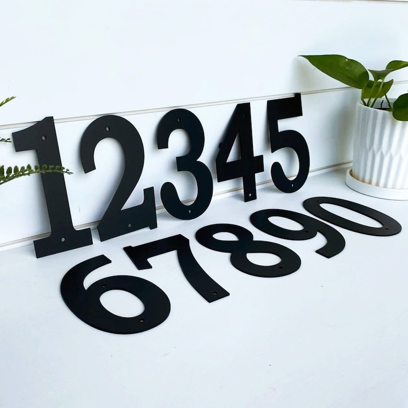 Metal Numbers - Etsy