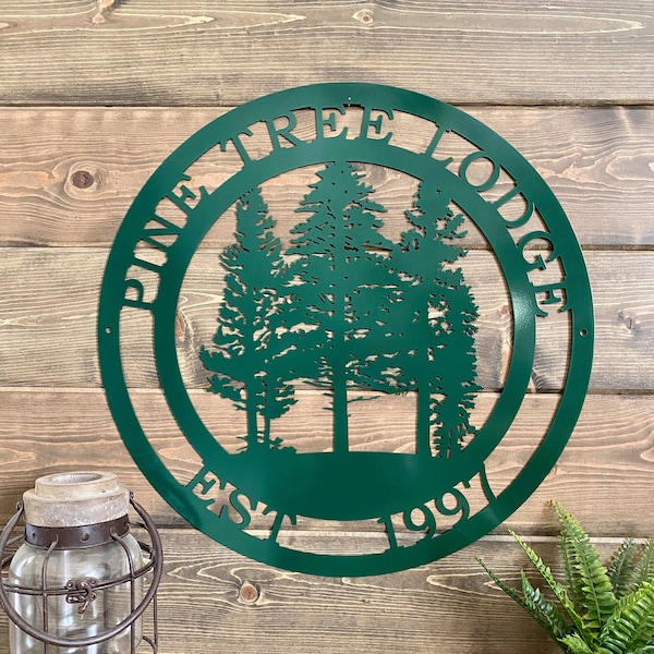 Pine Tree Sign - Etsy