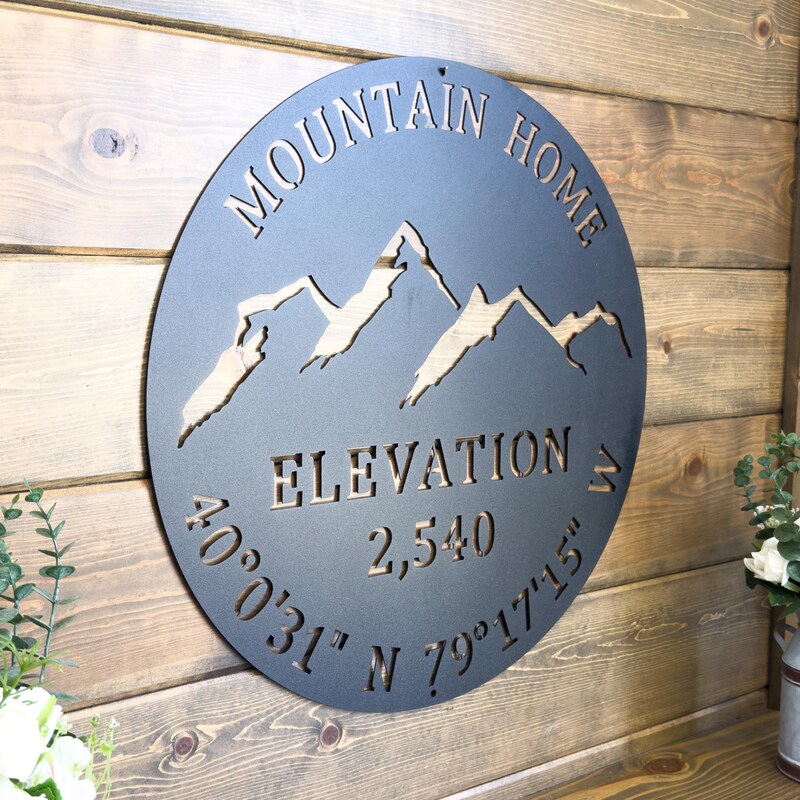 Mountain Metal Art - Etsy