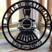 Custom Railroad Metal Wall Sign, Personalized Train Metal Wall Decor ...