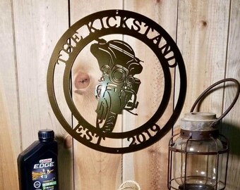 Motorcycle sign | Etsy