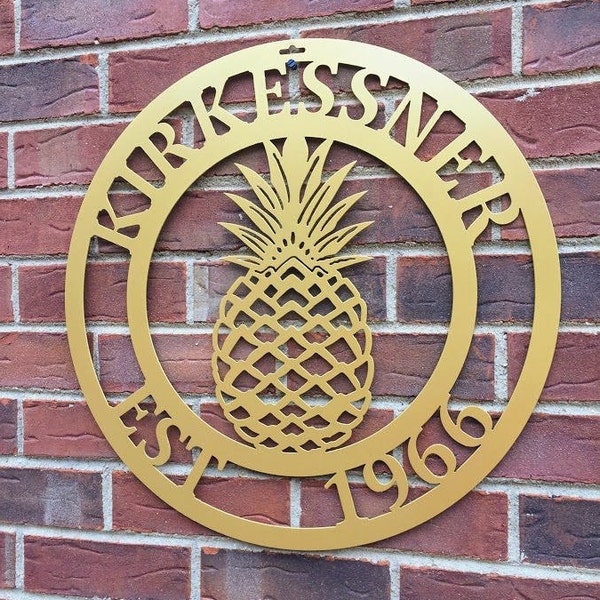 Pineapple Welcome Sign - Etsy