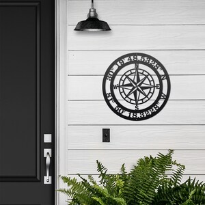 GPS Coordinates Personalized Metal Sign - Custom Address Sign, Mountain ...