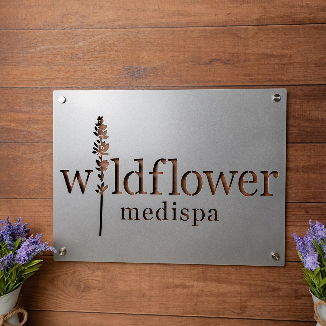 Large Custom Business LOGO Signs Metal LASER CUT Signs Business Signs ...