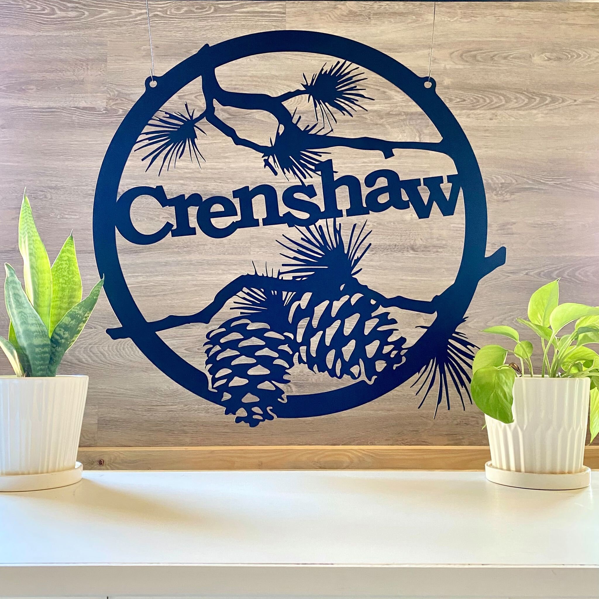 Personalized Pine Cone Metal Sign Custom Metal Sign | Etsy