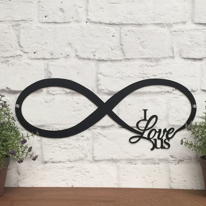 18 INFINITY SIGN i Love Us Wall Decor | Etsy