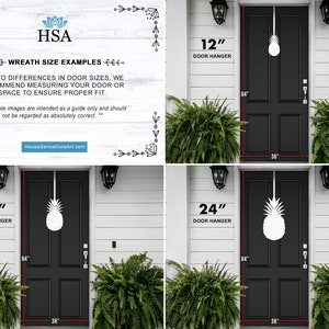 Welcome Pineapple, Front Door Wreath, Front Door Decor, Pineapple Decor ...