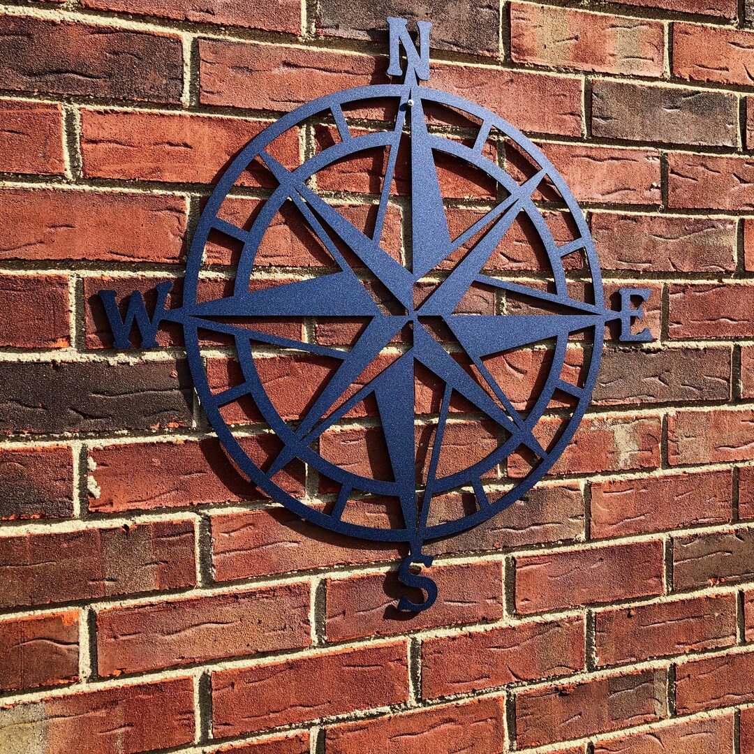 Metal Compass Rose Nautical Wall Art Metal Wall Art/ Wall Hanging ...