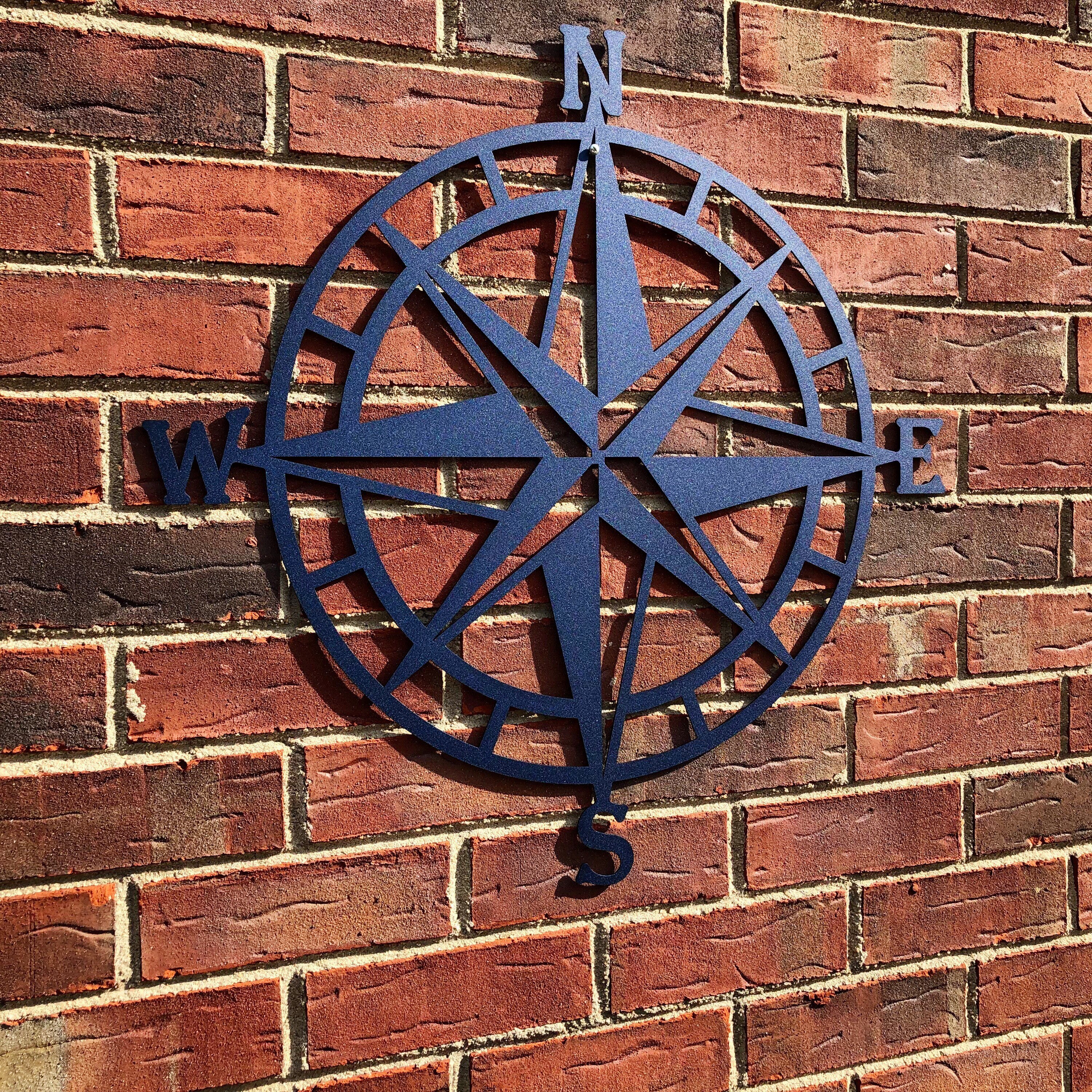 Metal Compass Rose Nautical Wall Art Metal Wall Art Wall Hanging