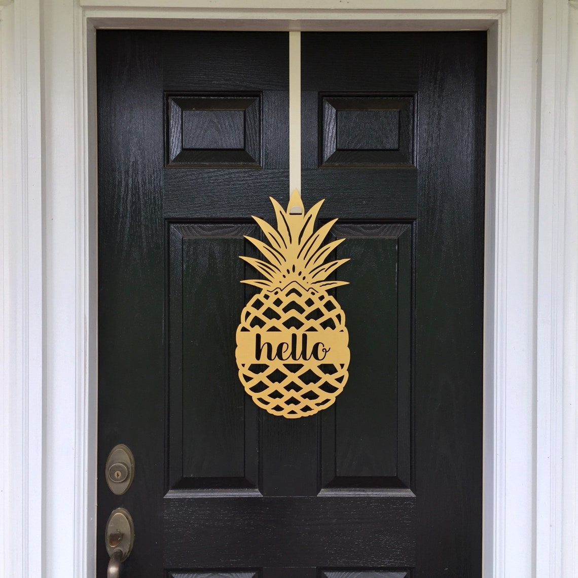 Hello Pineapple Front Door Wreath Front Door Decor - Etsy