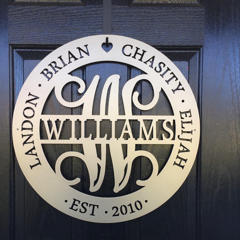 Large Family Name Sign Established Sign Personalized Last | Etsy