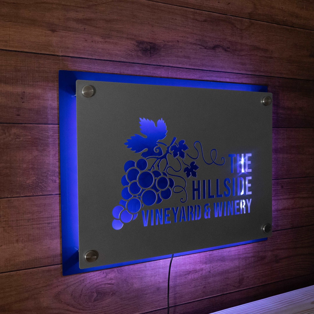 Custom LED Backlit Logo Sign: Indoor/outdoor Commercial Lighting - Etsy