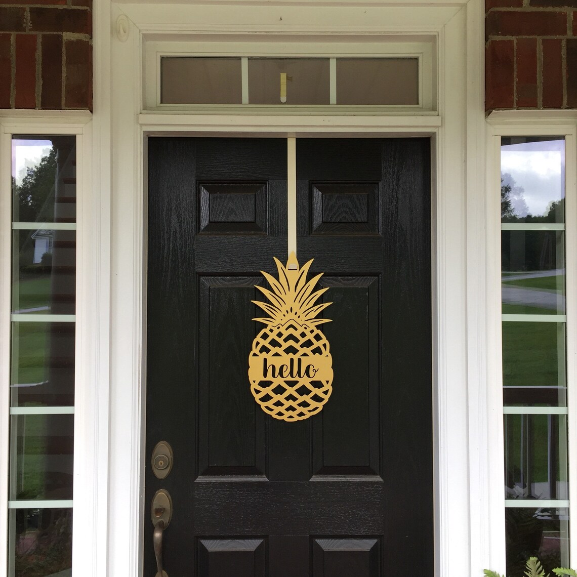 Hello Pineapple Front Door Wreath Front Door Decor - Etsy