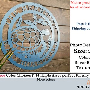 Sea Turtle Marine Life Sign Coastal Decor Nautical Wall - Etsy