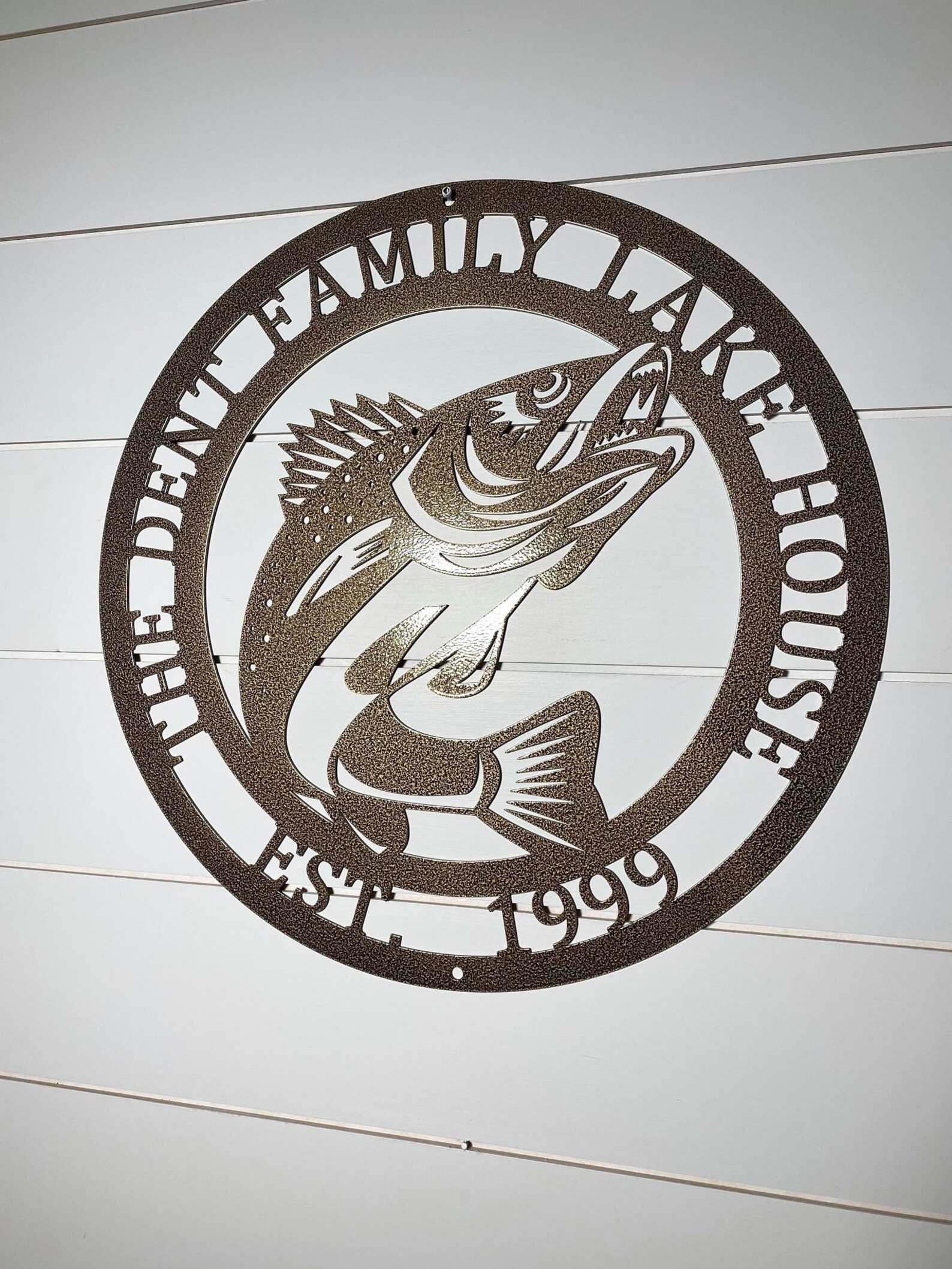 Personalized Metal Walleye Fish Sign Lake House Sign Metal - Etsy