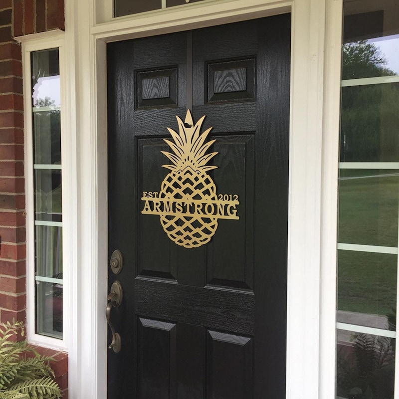 Pineapple Door Decor - Etsy