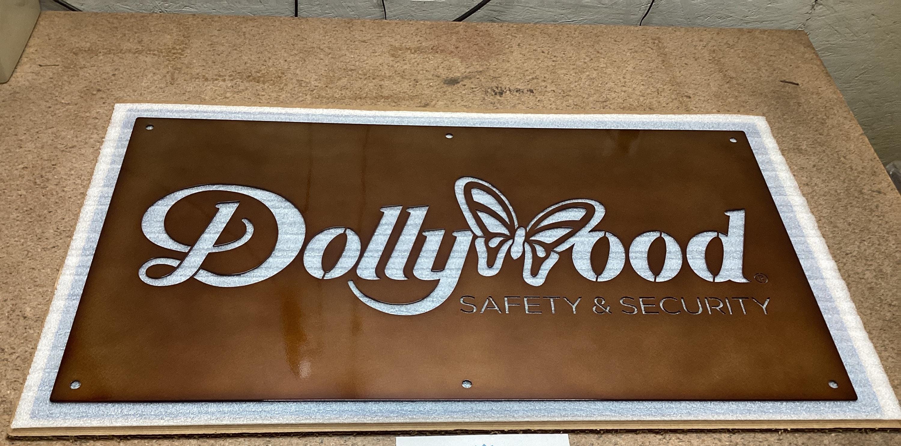 Custom Metal Business Logo Sign - Laser Cut, Powder Coated Outdoor ...